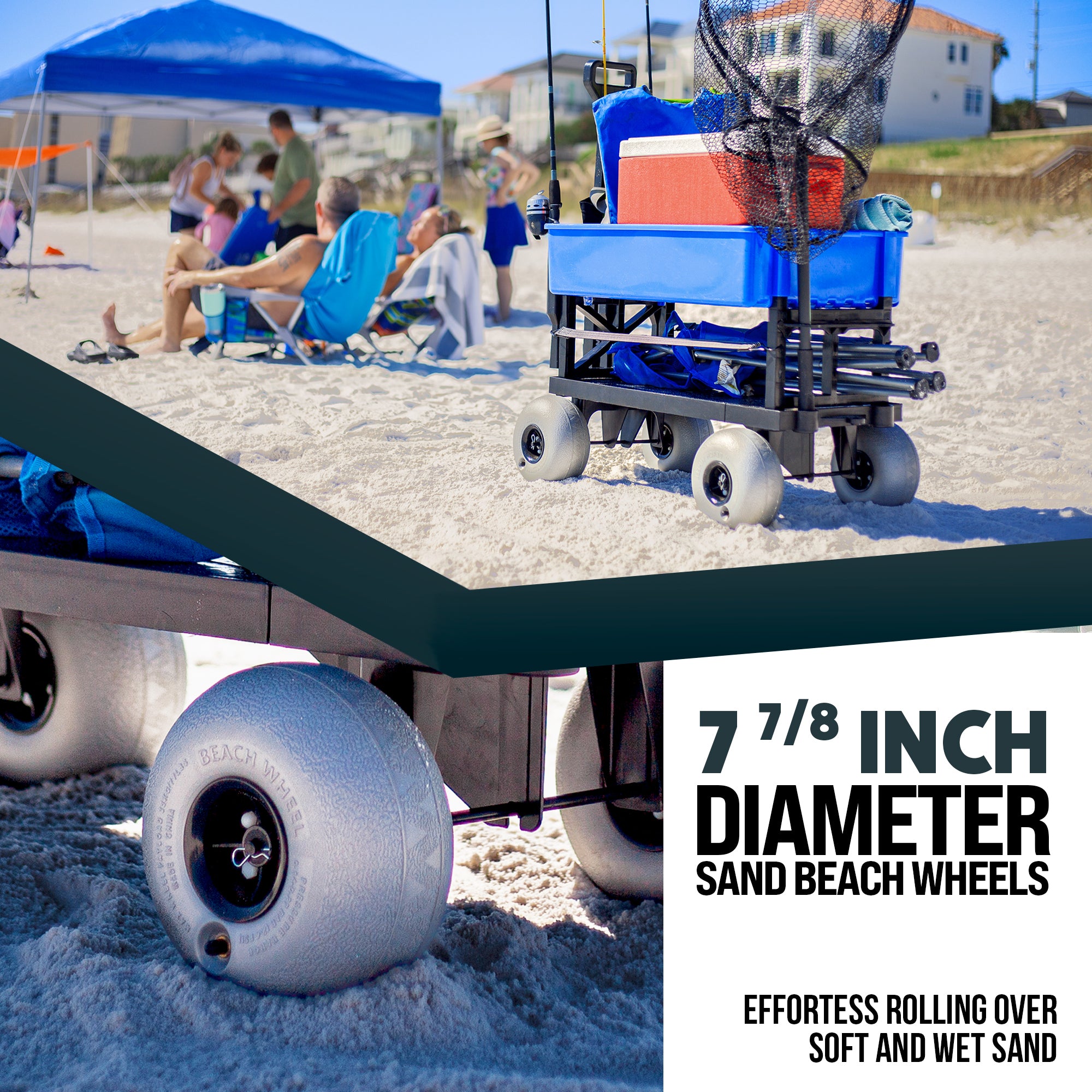 Beach Wheel Kit – Mighty Max Carts - USA Outdoor Recreational Carts