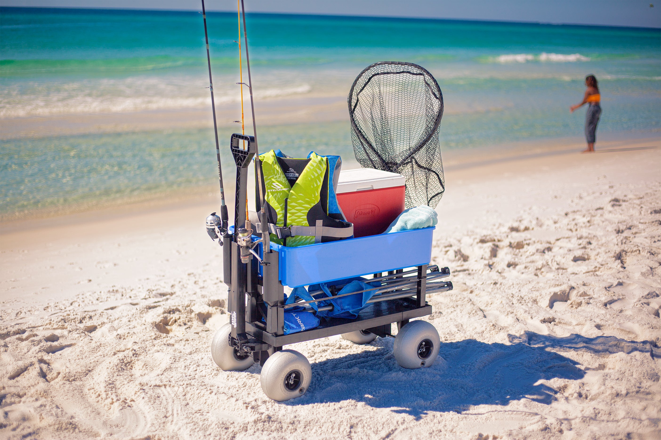 Mighty Max Cart-Utility Wagons-Cooler & Fishing Carts- Beach Wagon ...