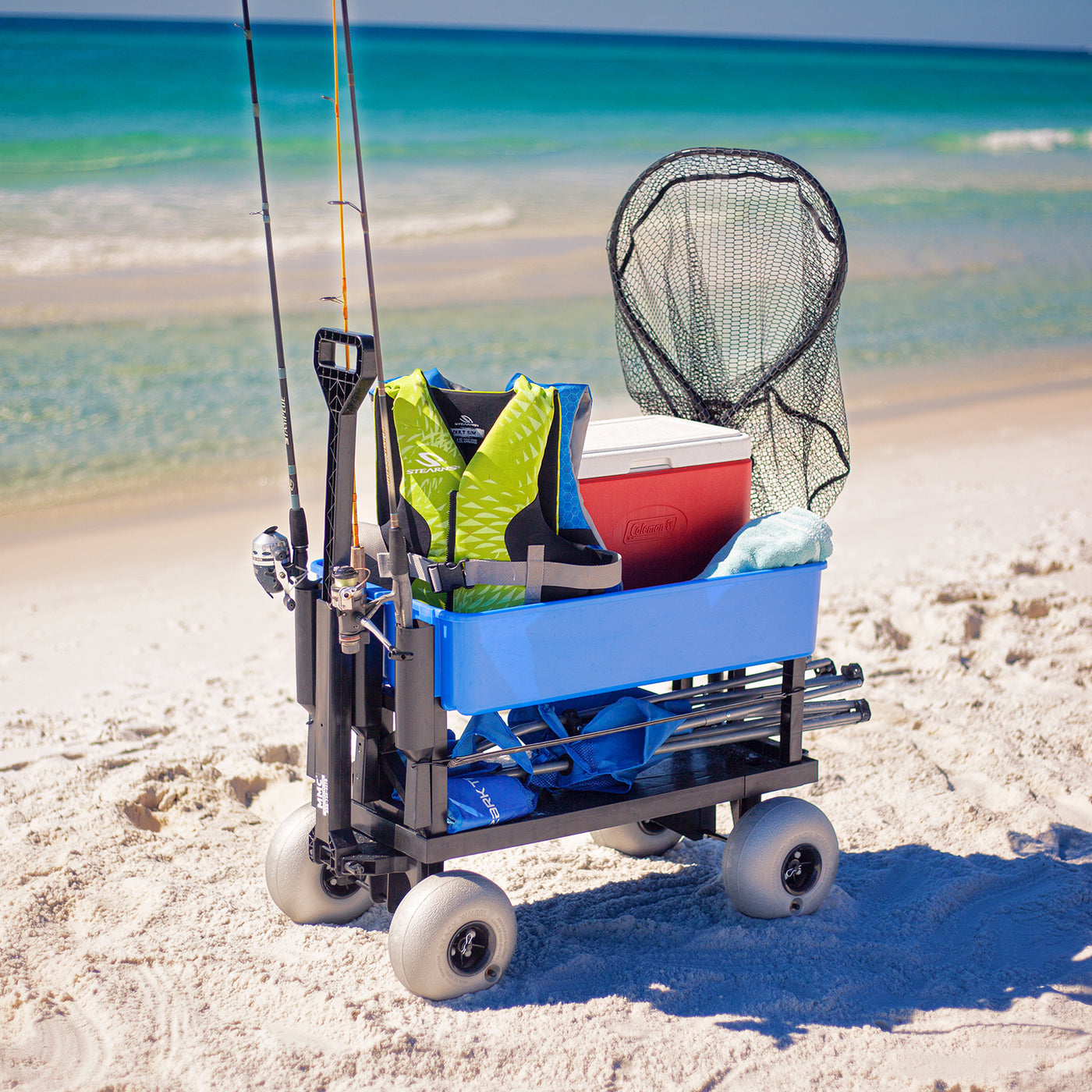 Beach Cart Wagon with Poly Tub by Mighty Max Cart® – Mighty Max Carts ...