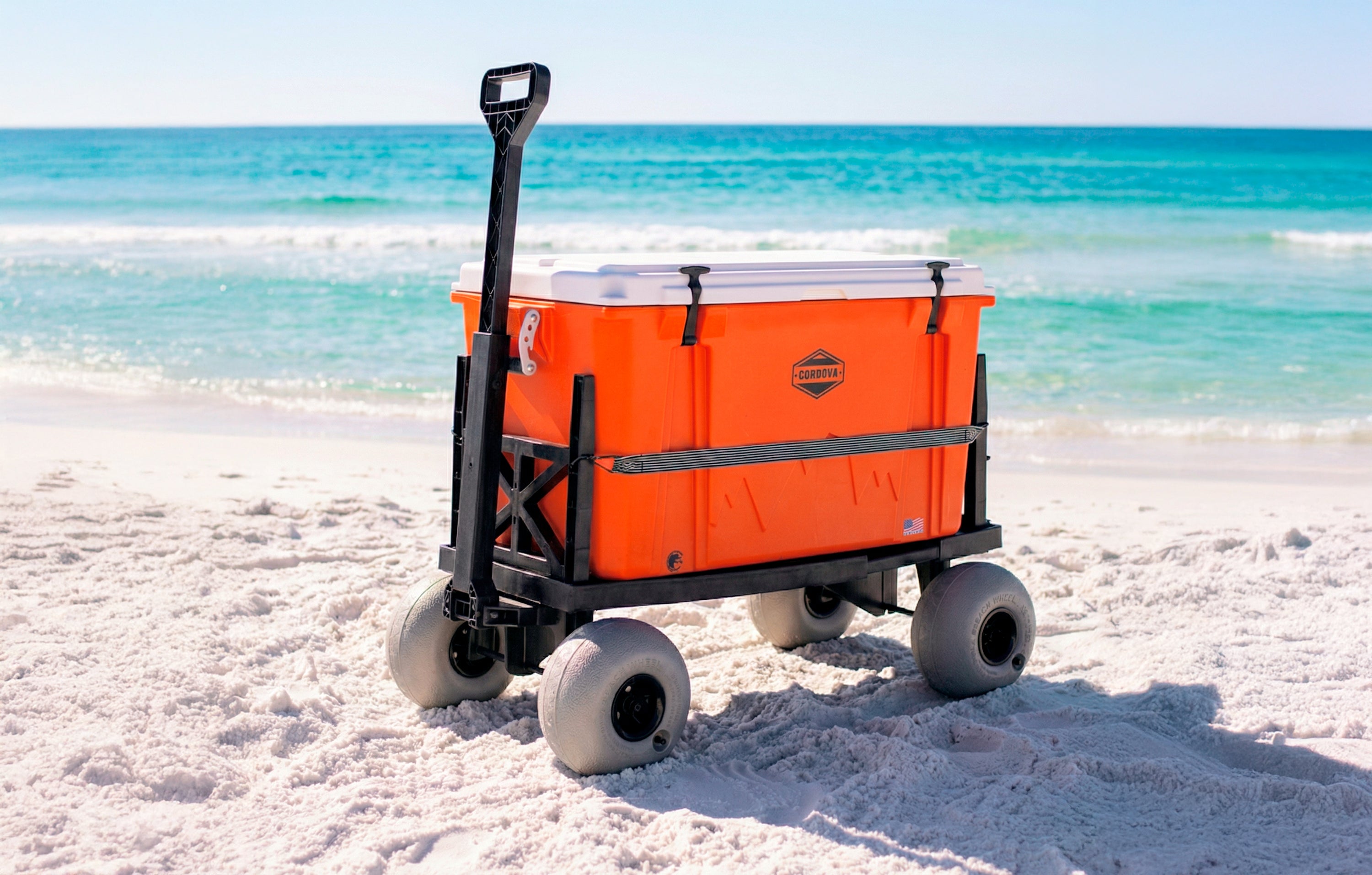 Beach Cart & Beach Wheels – Mighty Max Carts - USA Outdoor Recreational ...