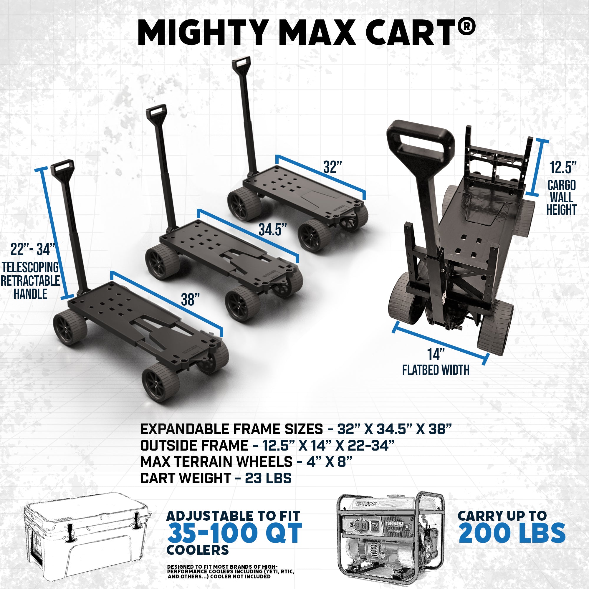 Mighty Max Tank Outdoor Utility Cart – Mighty Max Carts - USA Outdoor ...