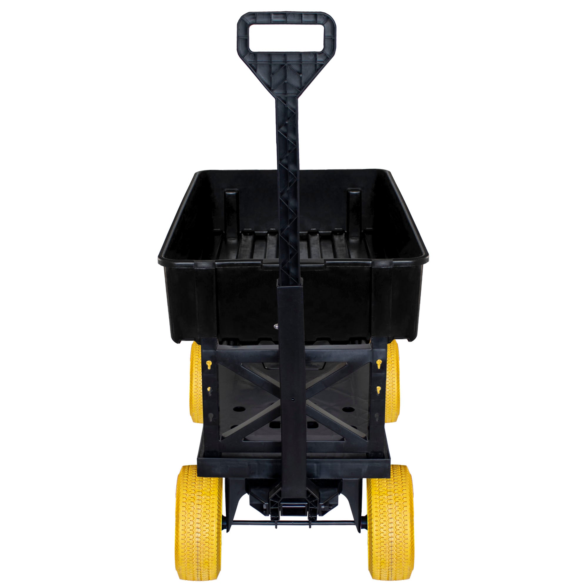 Outdoor Multi-Purpose Double Decker Cart - Black on Yellow – Mighty Max ...